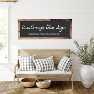 Custom Horizontal Wood Sign